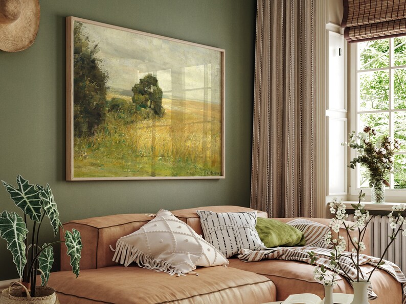 French Country Wall Art - French Art Cottage Landscape Print | French ...