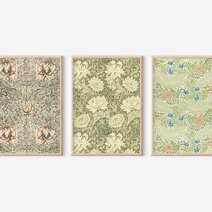 William Morris Digital Download Set of 3 Prints - Art Nouveau Printable ...