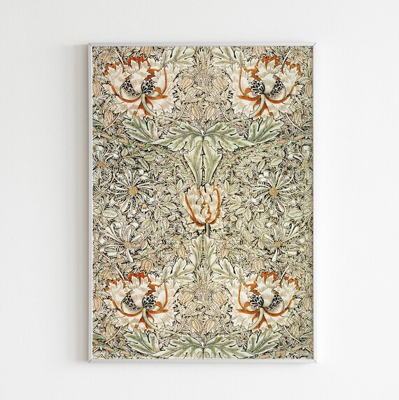 William Morris Download Art Nouveau Wall Art Mid Century | Etsy