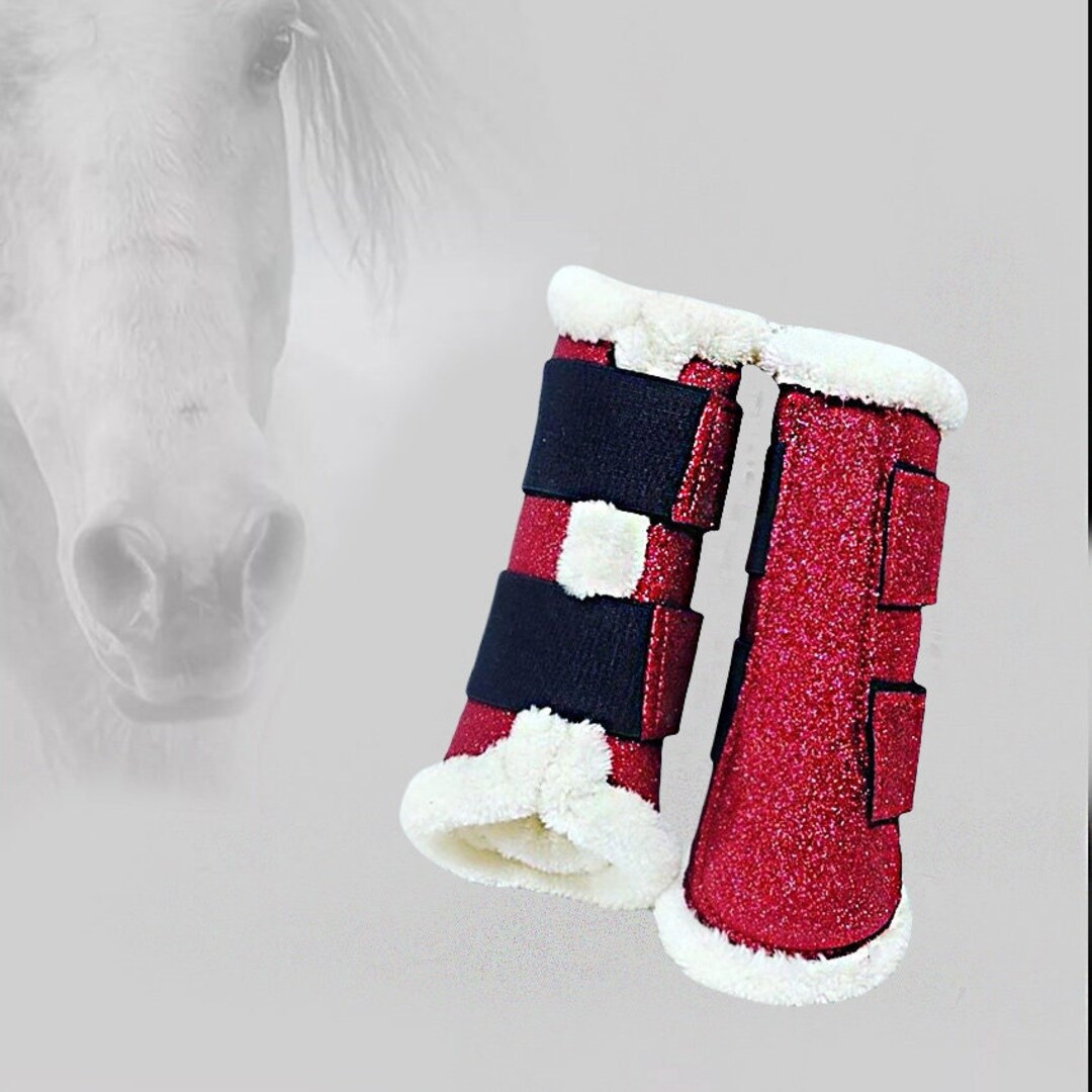 Glitter Red Colour Changing Brushing Boots Fluff Line Hose Full Size ...