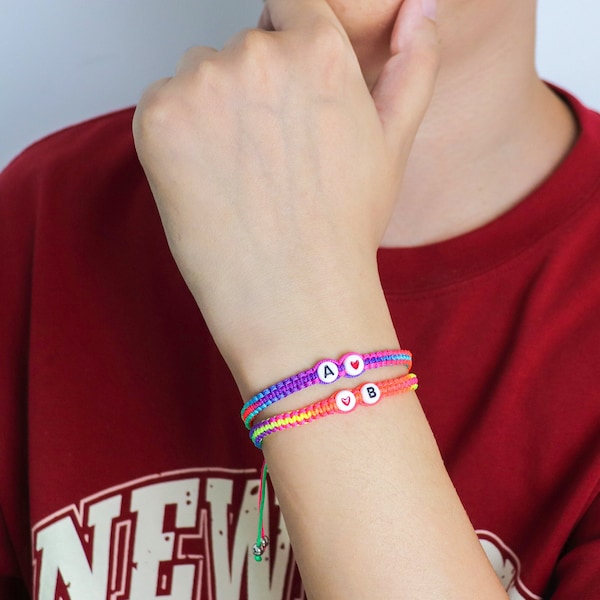 Matching Letter Bracelet - Etsy