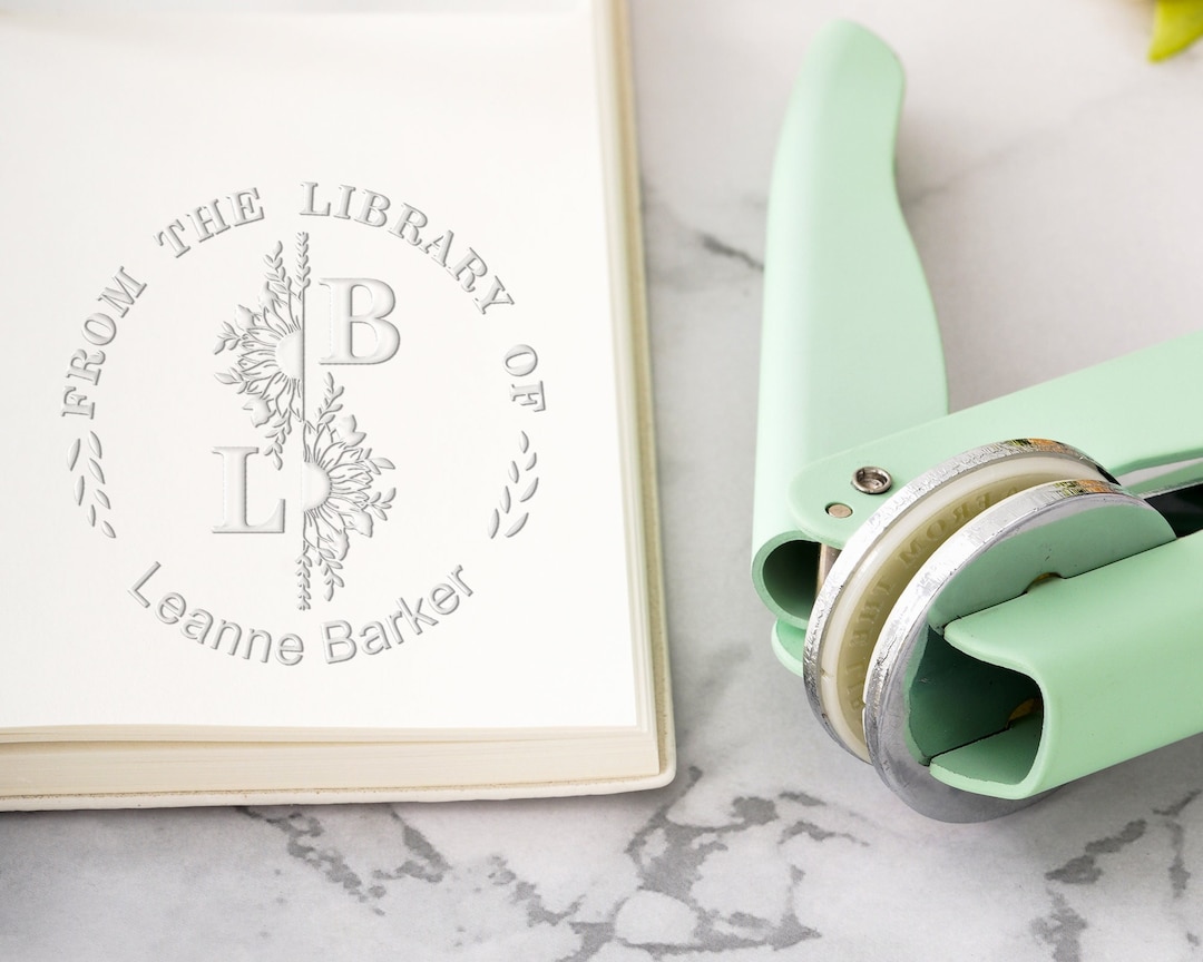 Book Embosser Personalized, Embosser Stamp,custom Library Stamp ...