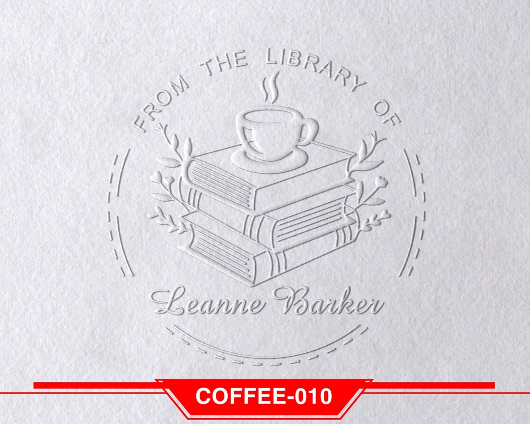Book Embosser Personalized, Custom From the Library of Book Embosser ...
