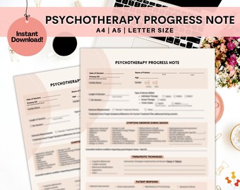 Therapy Progress Notes - Etsy