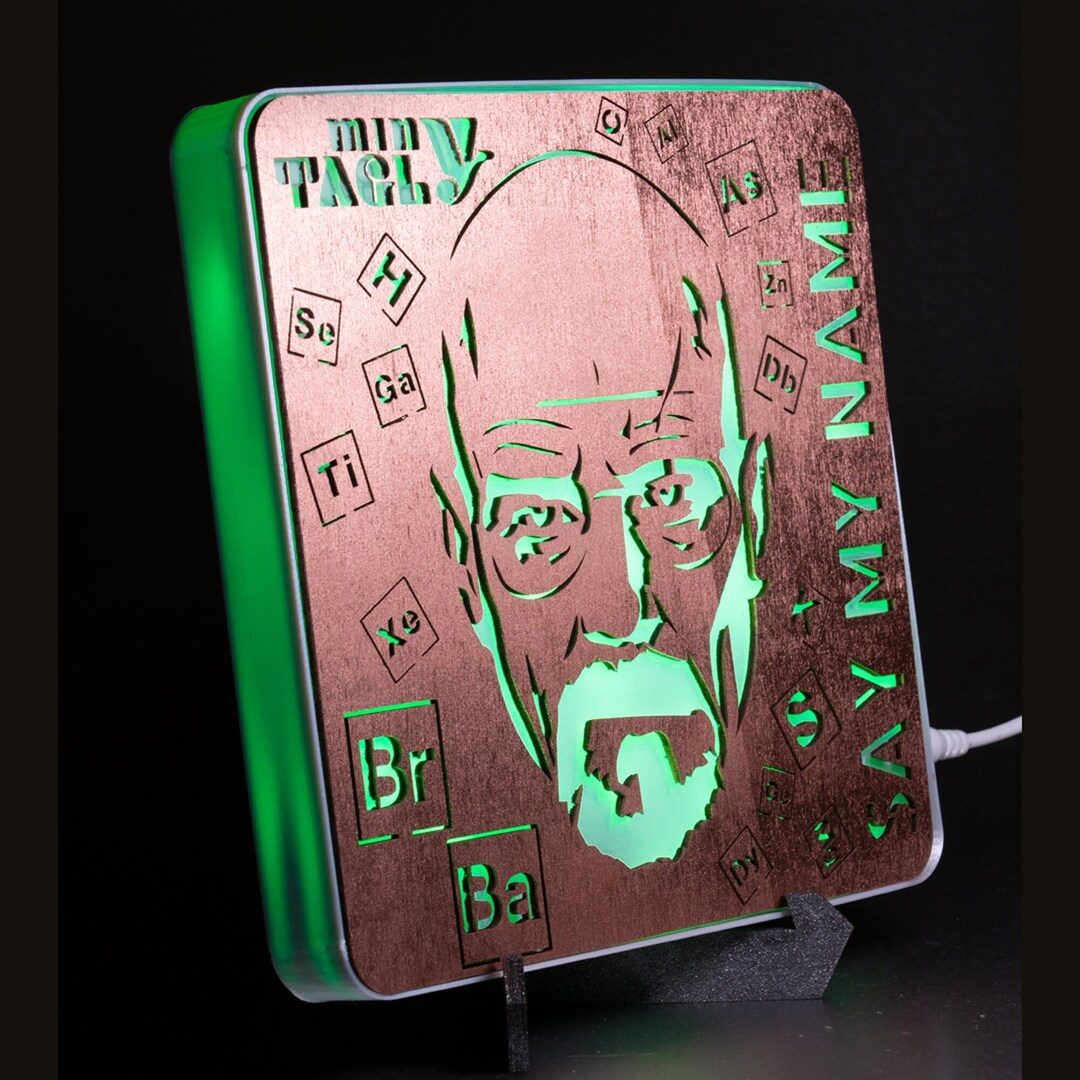 Breaking Bad Walter White Laser Wall Picture Nightstand - Etsy