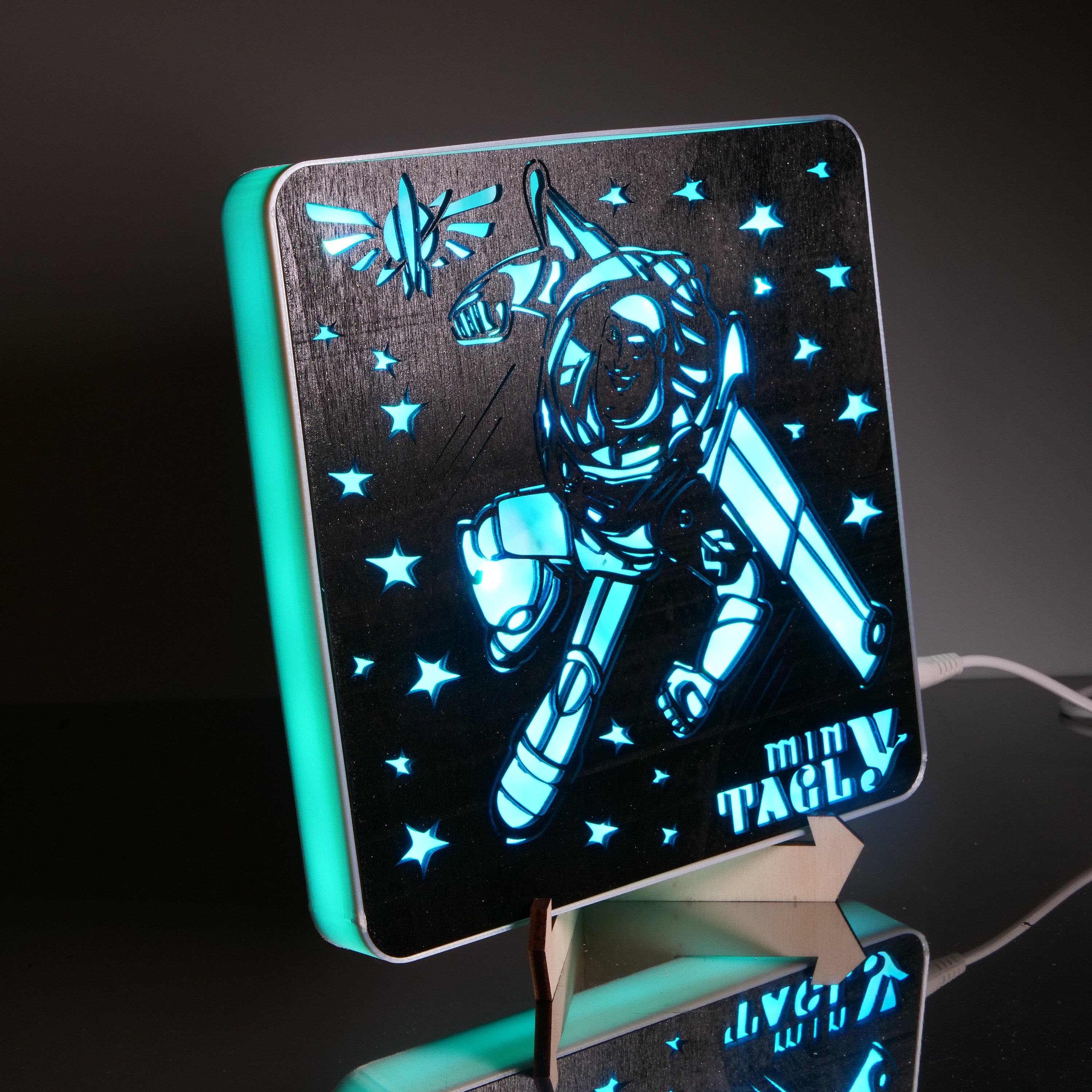 Buzz Lightyear Toy Story Laser Wall Picture Nightstand - Etsy