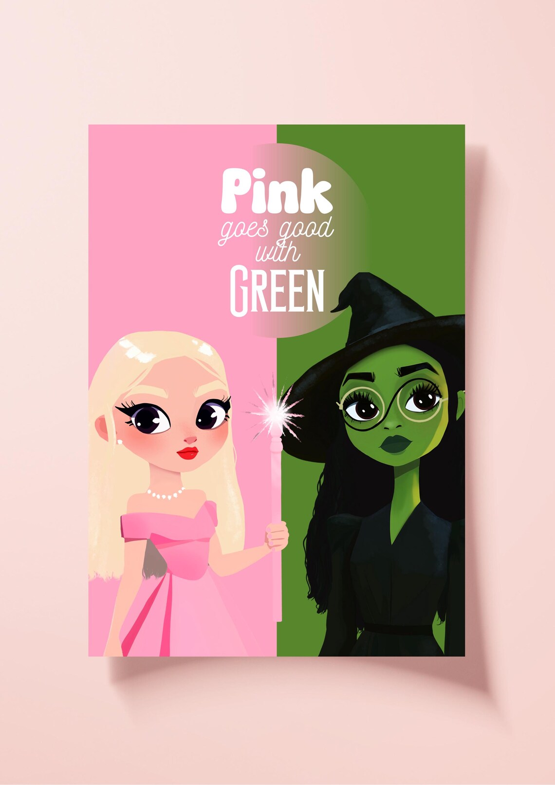 Wizard of Oz Art Print - Wicked Inspired - Available in A4, A5, A6 ...