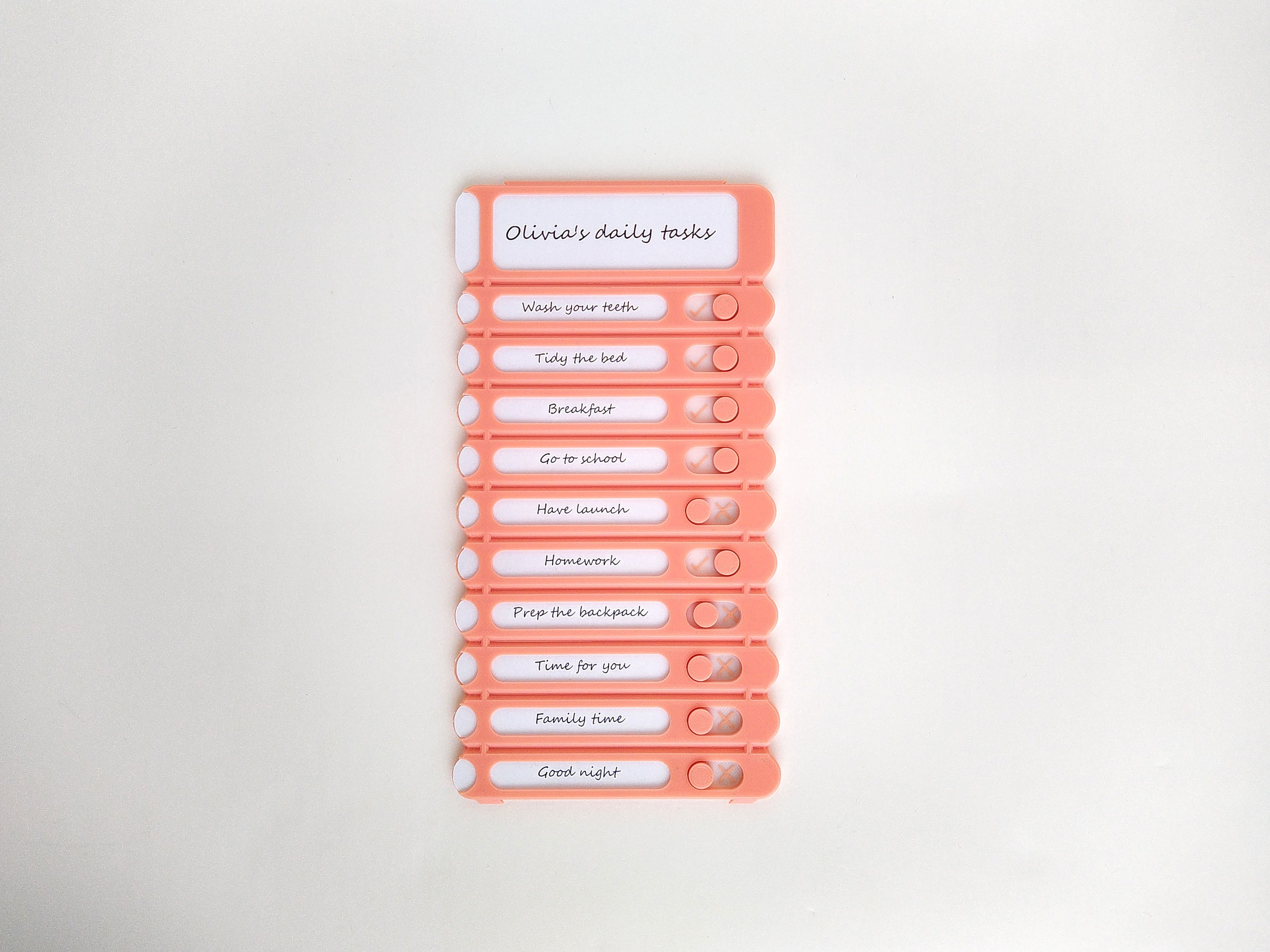 Modular Check List Customizable To-do List Kids Task List - Etsy