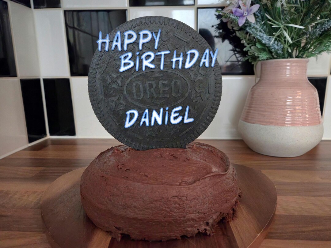 Oreo Customizable Cake Topper/cake Decoration Biscuit - Etsy
