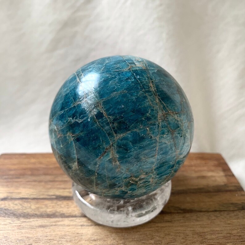 Natural Apatite Sphere for Display or Collection - Etsy UK