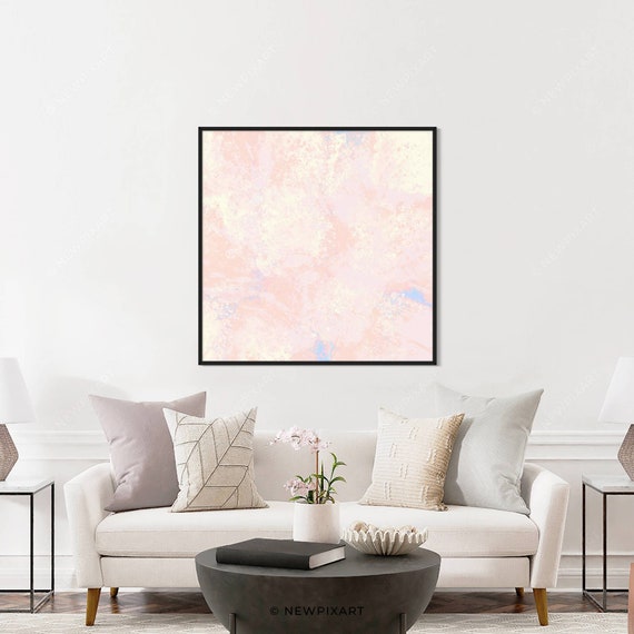 Pastel Pink Abstract Art Wall Art Decor Print Modern Interior - Etsy