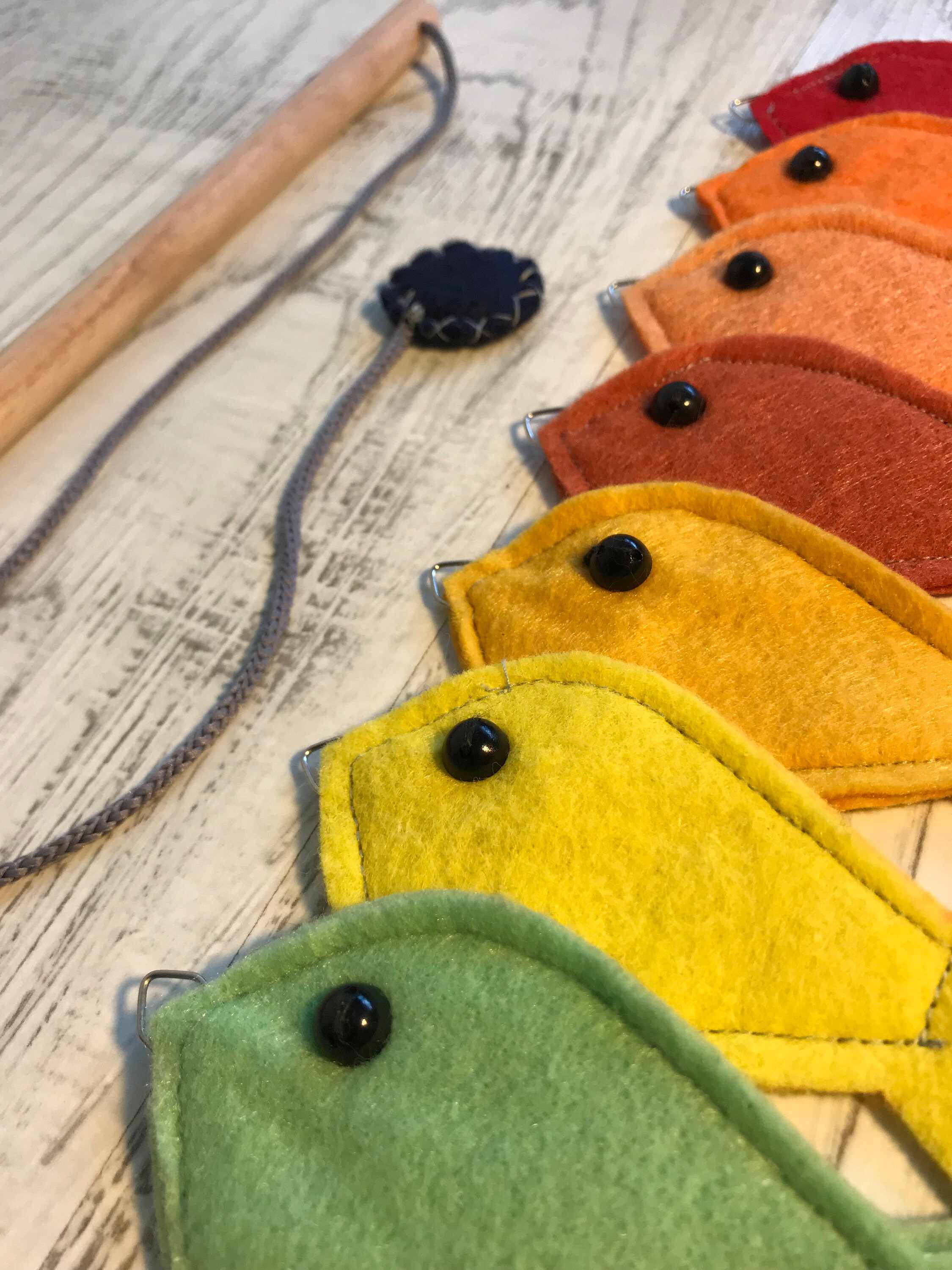 Felt Fishing Game: Montessori Fine Motor Skills Toy for Toddlers - Etsy