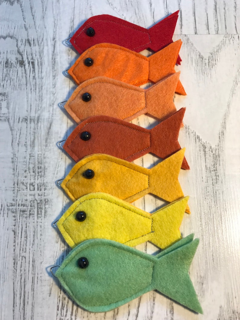 Felt Fishing Game: Montessori Fine Motor Skills Toy for Toddlers - Etsy