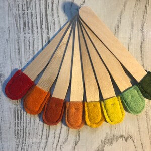 Kids Felt Popsicle Color Matching Game , Busy Bags for Toddlers ...