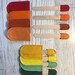 Kids Felt Popsicle Color Matching Game , Busy Bags for Toddlers ...