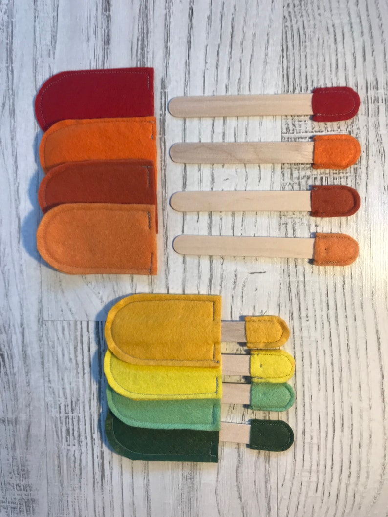 Kids Felt Popsicle Color Matching Game Busy Bags for - Etsy Canada