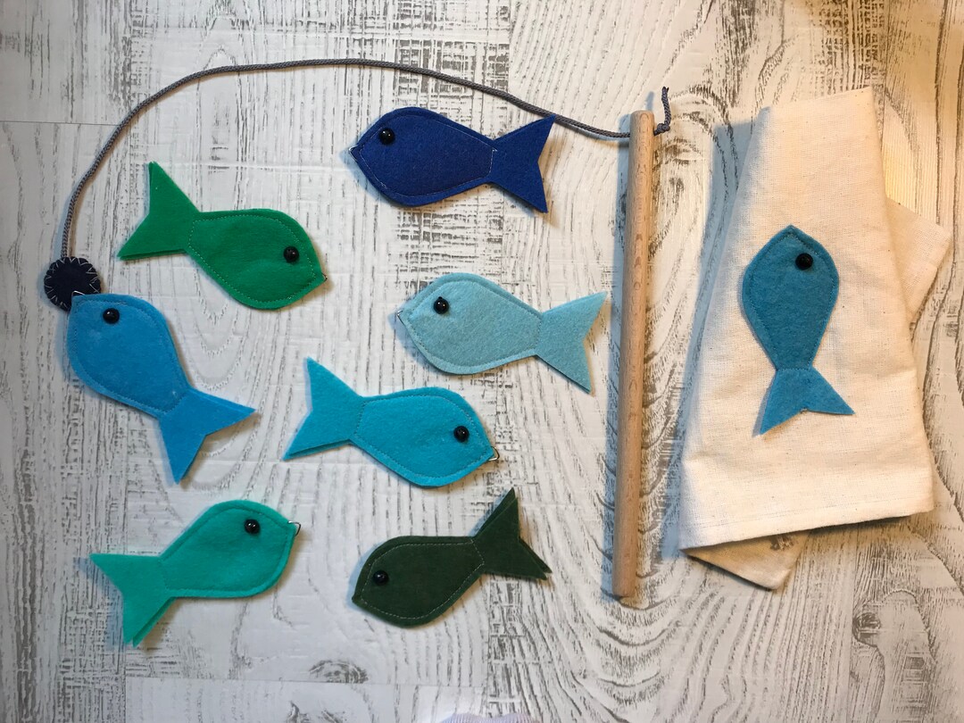 Felt Fishing Game: Montessori Fine Motor Skills Toy - Etsy