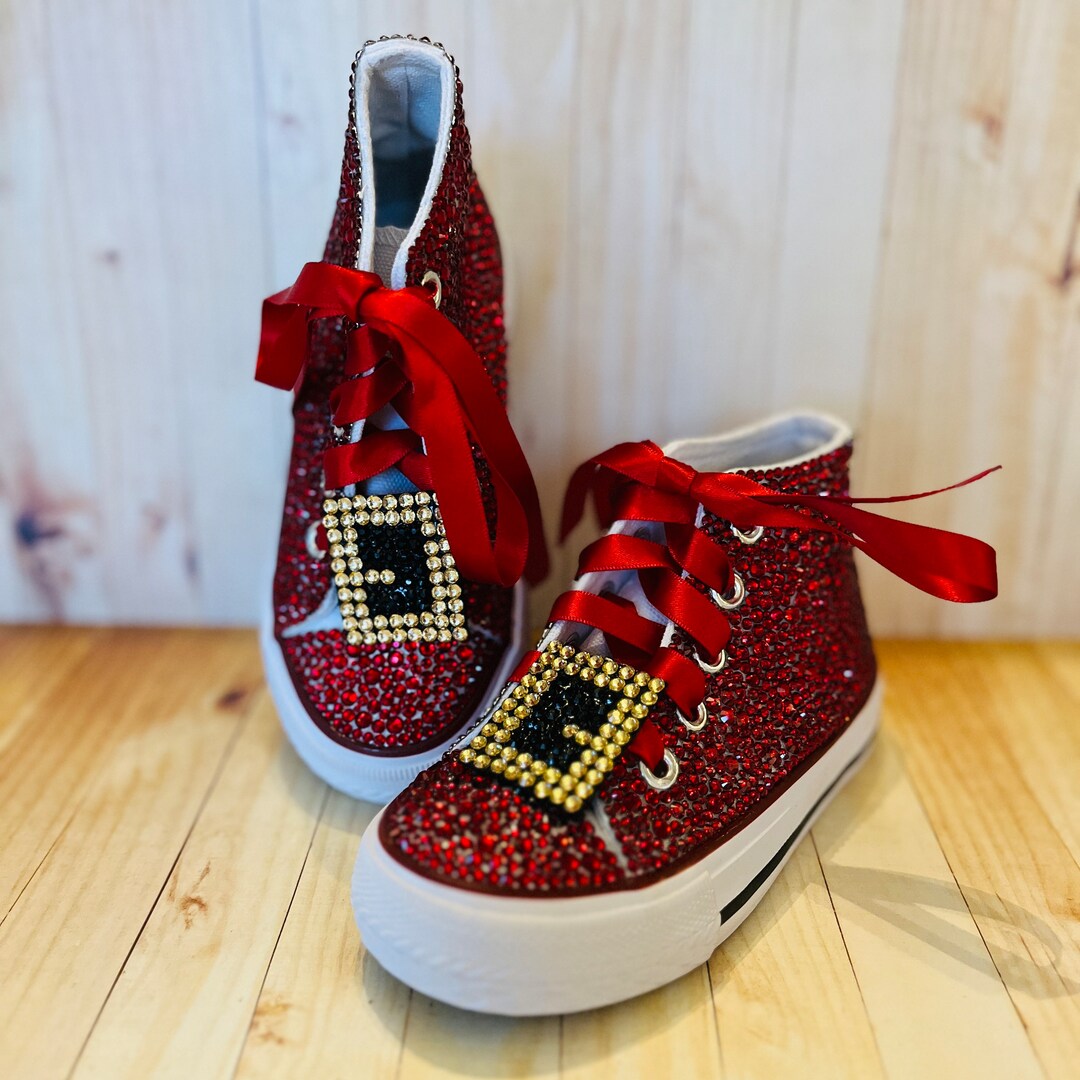 Children's Christmas Canvas Shoes//festive Embellished Kids Shoes - Etsy
