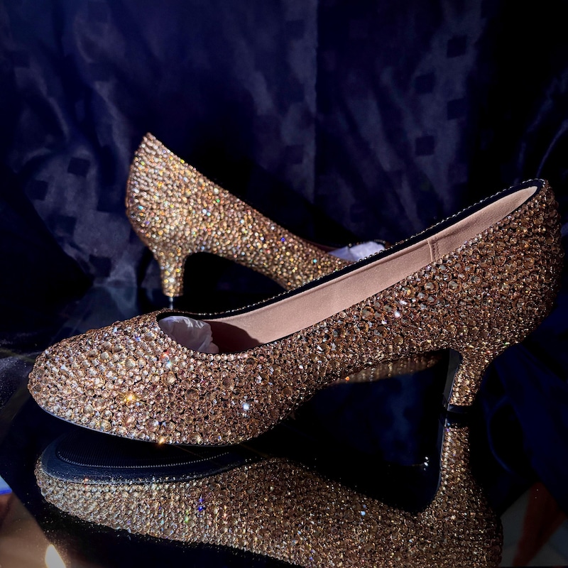 Gold Shoes - Etsy