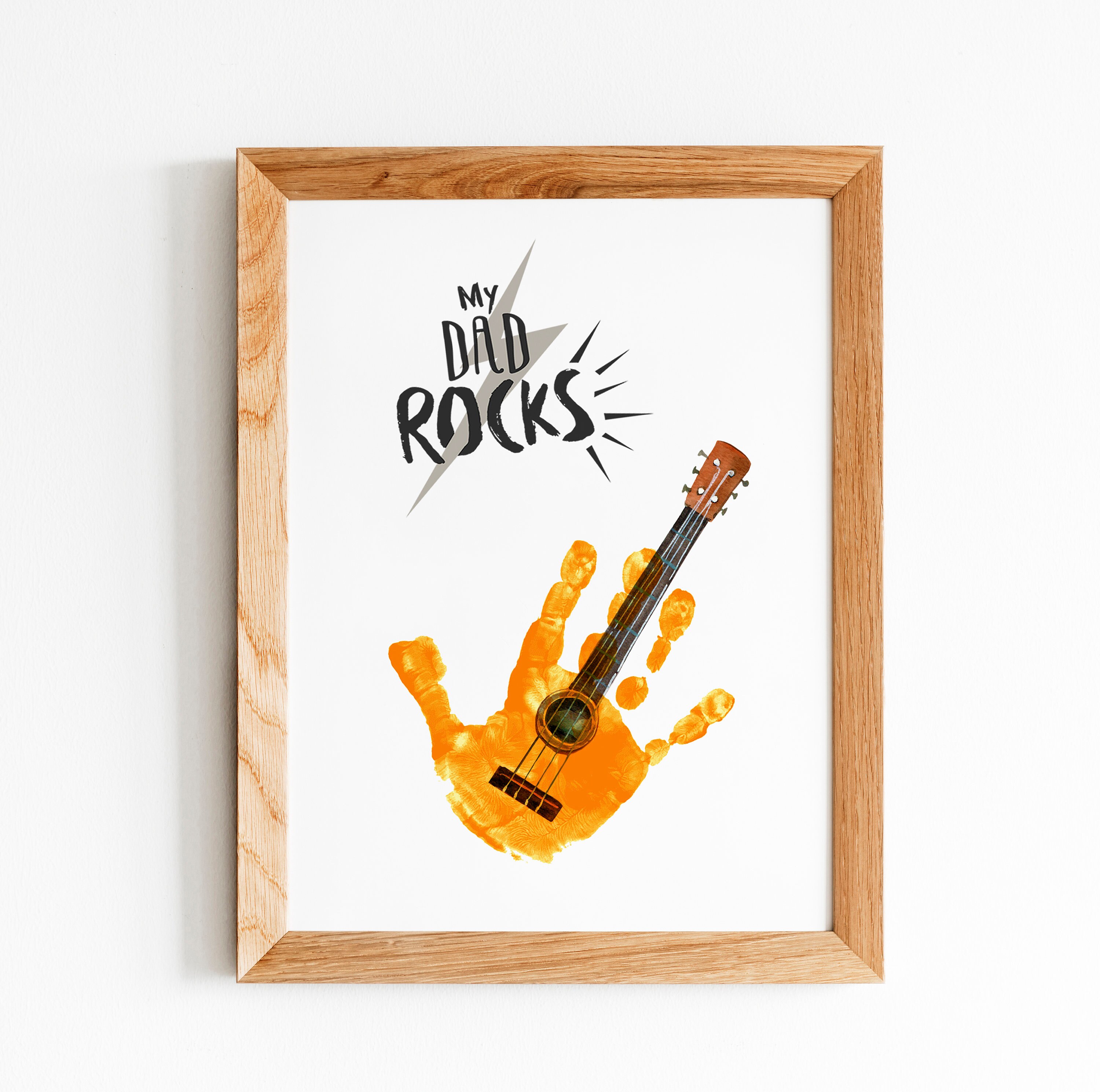 My Dad Rocks Guitar Father's Day Birthday Kids Baby Toddler Keepsake ...