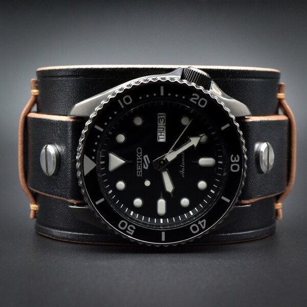 Leather Watch Cuff - Etsy