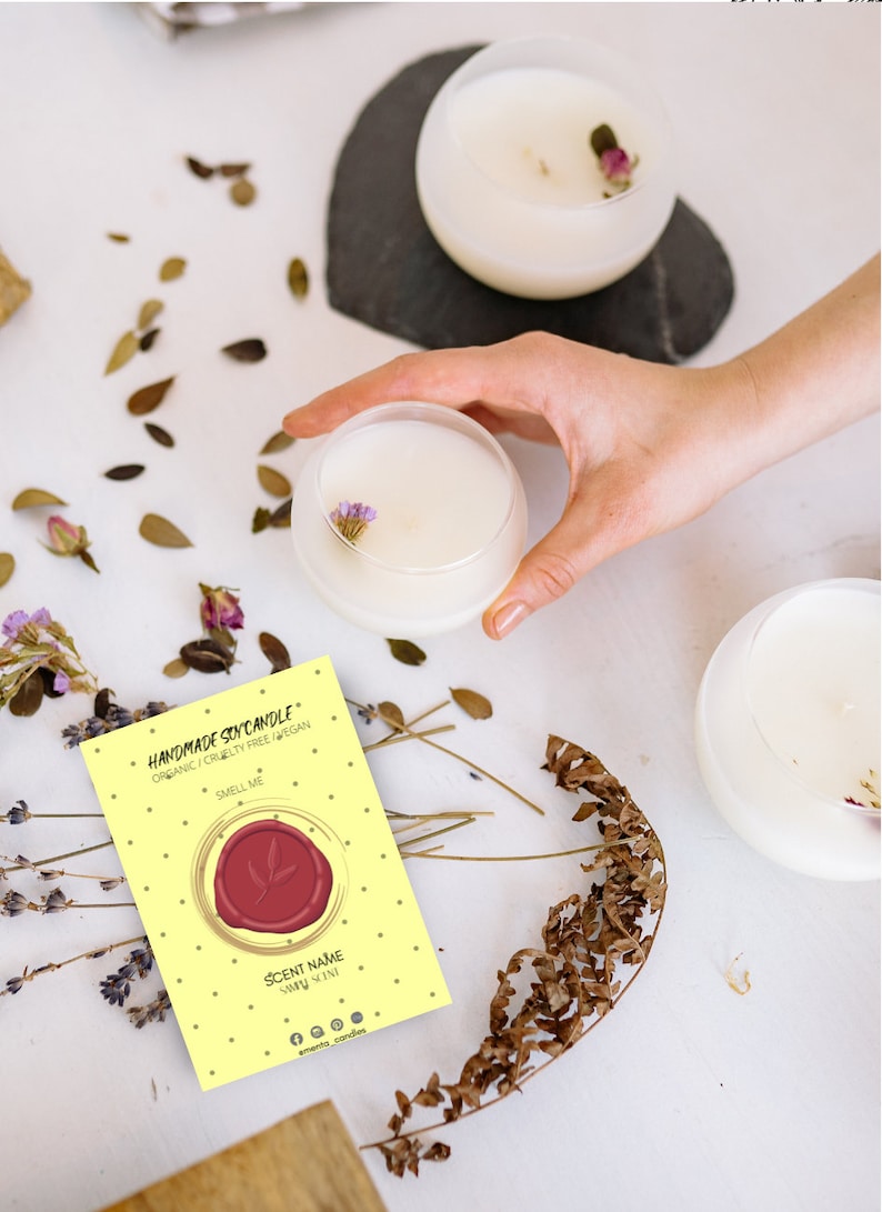 DIGITAL DOWNLOAD Smell Me Candle Sample Card Printable - Etsy