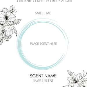 DIGITAL DOWNLOAD Smell Me Candle Sample Card Printable - Etsy