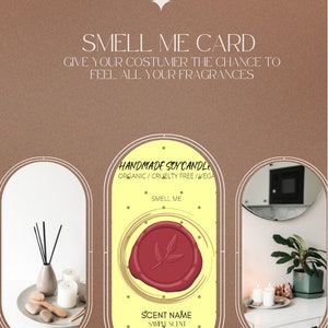 DIGITAL DOWNLOAD Smell Me Candle Sample Card Printable - Etsy