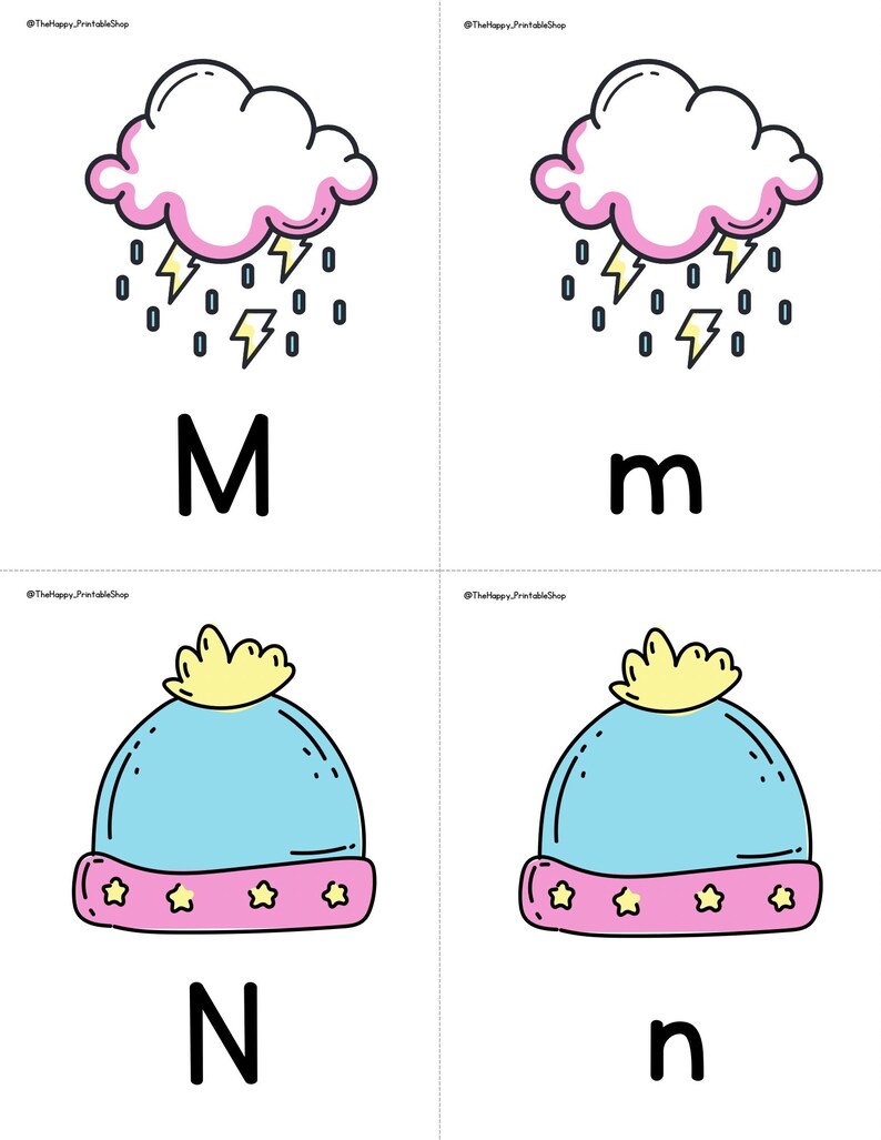 Weather Alphabet Cards Upper and Lowercase Activity | Etsy