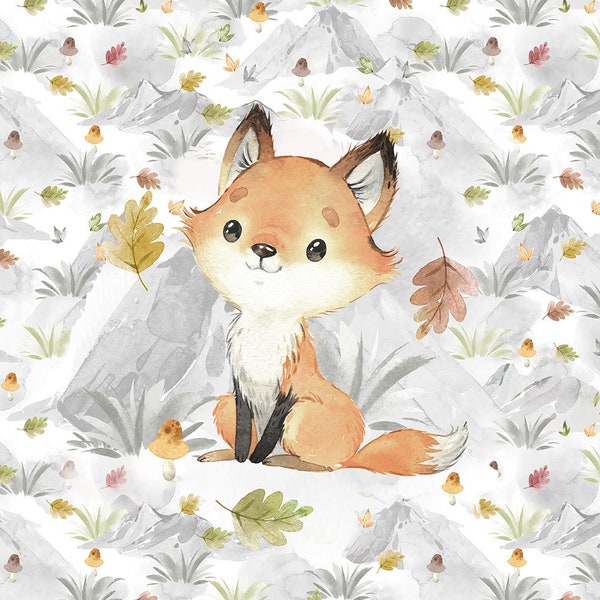 Fox Fabric - Etsy