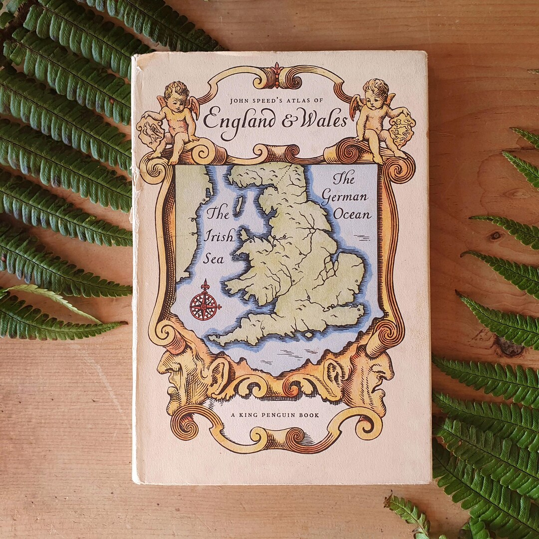 Niche! Vintage Tudor Britain Maps Book. Fab Antique Map Illustrations ...