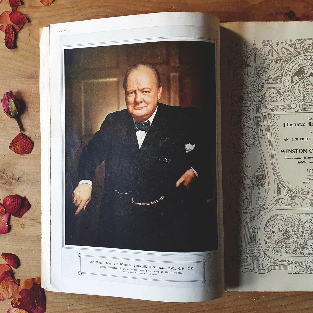 Commemorative Winston Churchill Illustrated London Book From 1954 ...