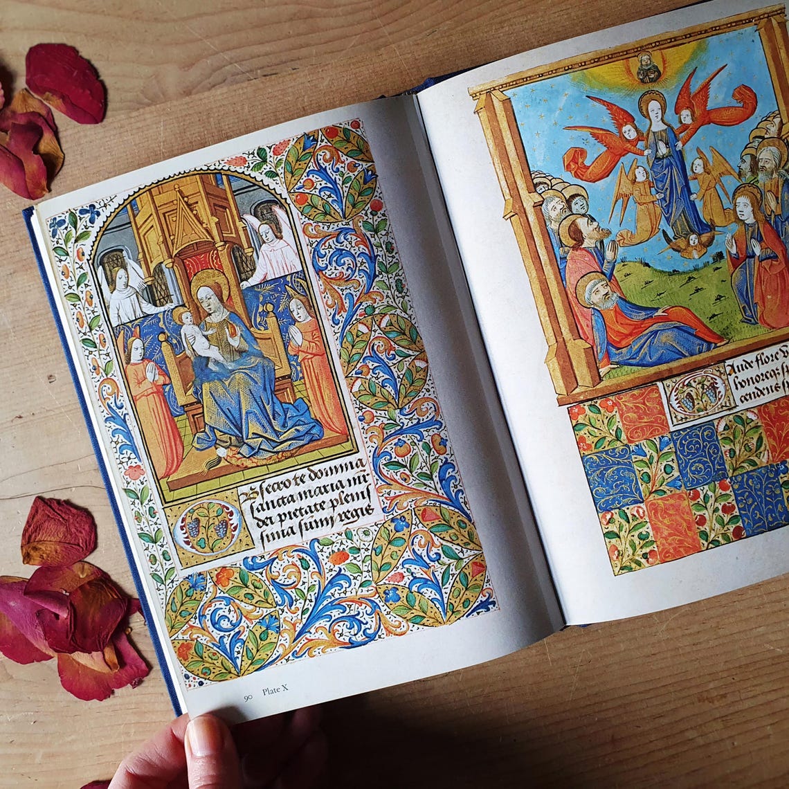 Striking Illuminated Book of Hours "the Playfair Hours". Vintage ...