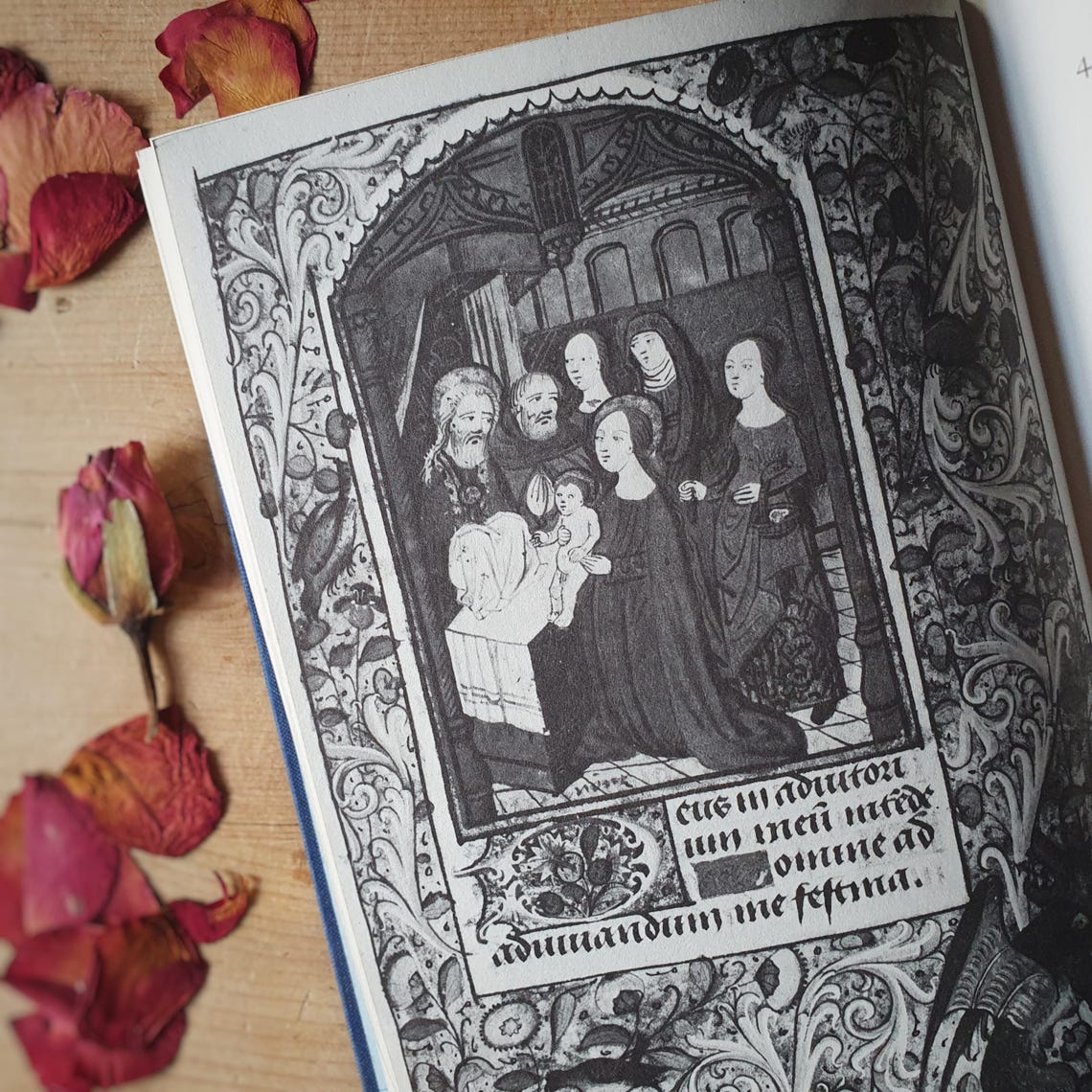 Striking Illuminated Book of Hours "the Playfair Hours". Vintage ...