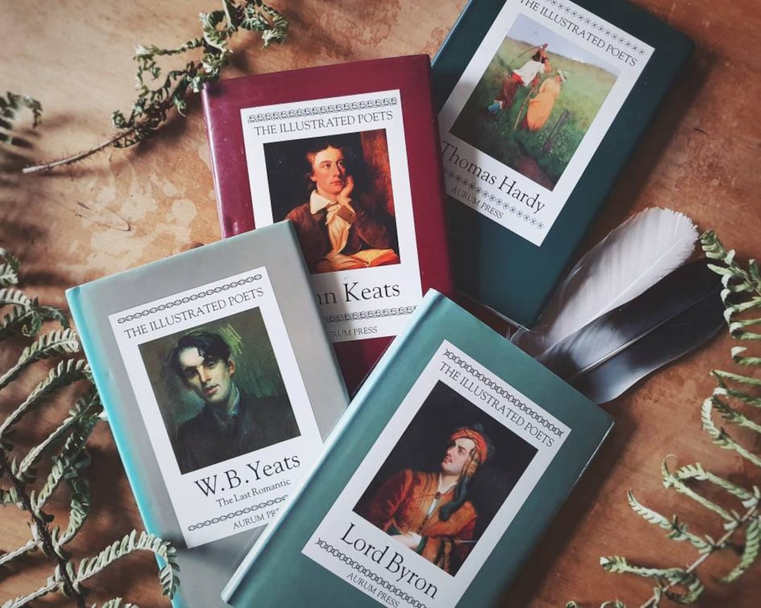 Vintage Illustrated Poetry Book: Keats, Shelley, Dickinson, Byron and ...