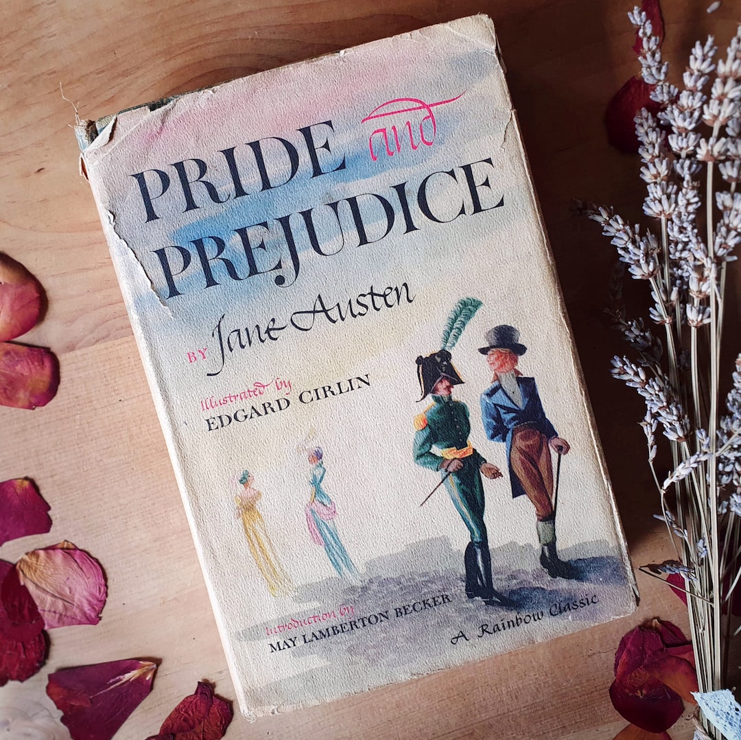 Rare Illustrated Pride and Prejudice by Jane Austen. Very Mid Century ...