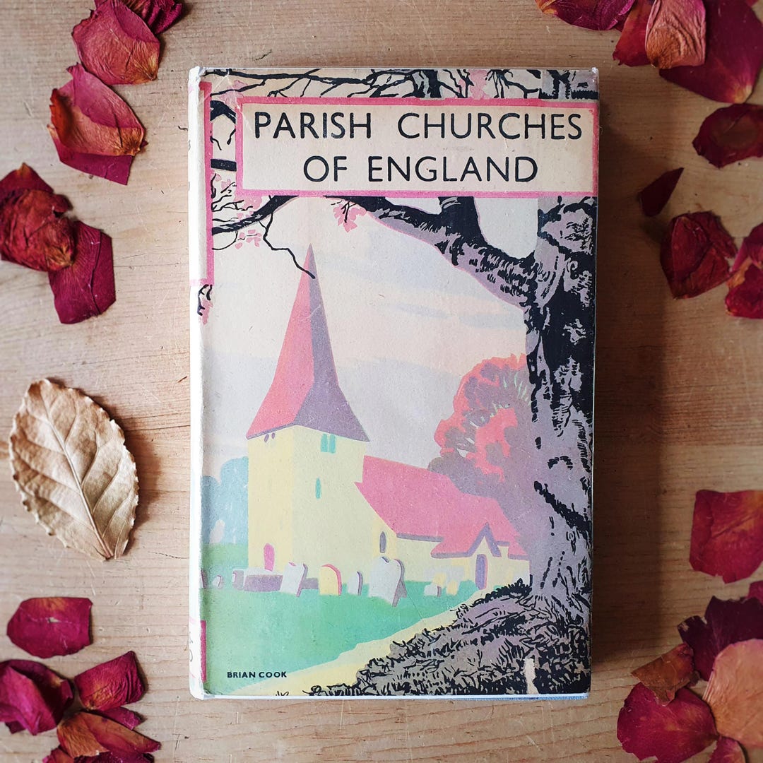 Vintage Batsford Book on the English Churches. Brian Cook Cover. Quirky ...
