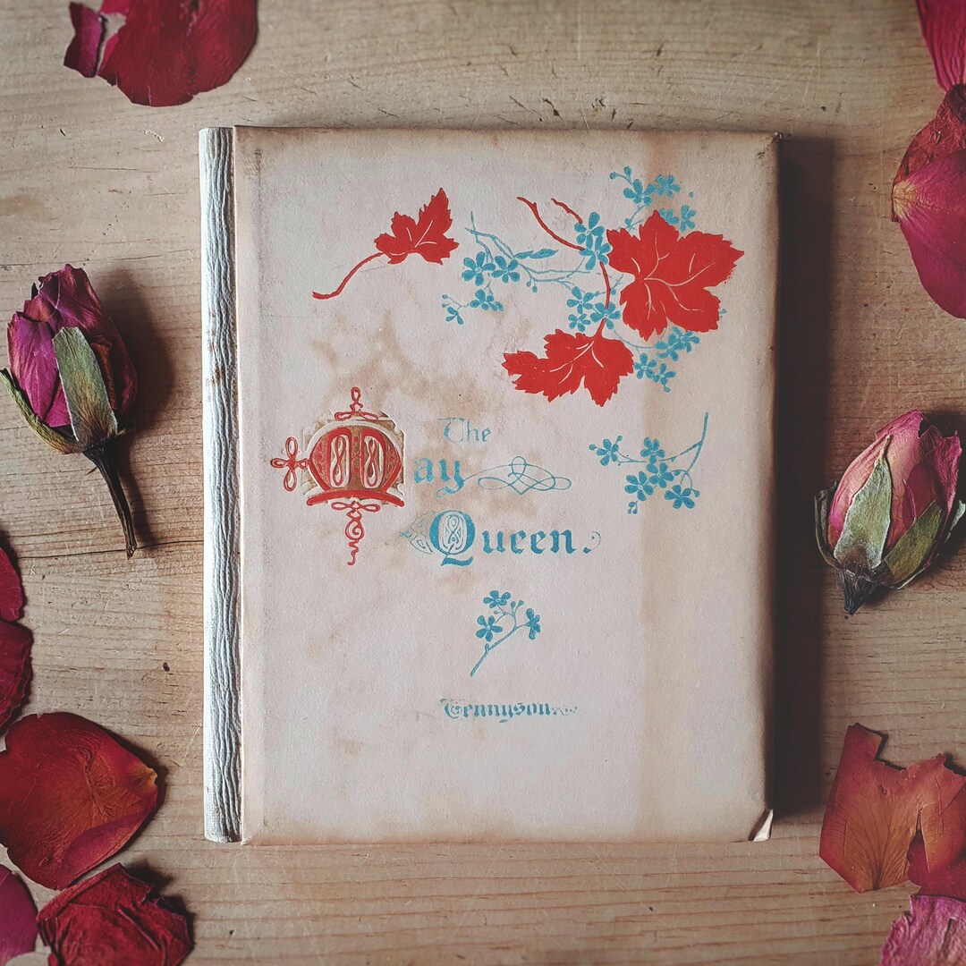 Tennyson "the May Queen" Poetry Book. Chromolithographs. Medieval Style ...