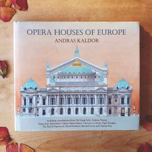 Niche! Vintage Book of European Opera Houses. Charming Illustrations ...