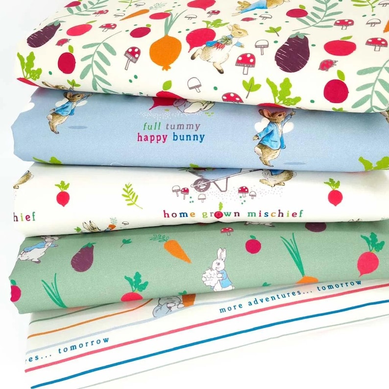 Peter Rabbit Fat Quarters and Fabric - Etsy