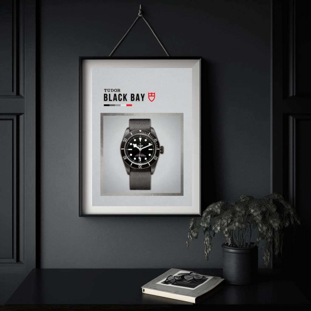 Tudor Watch Poster Tudor Watch Print Tudor Watch Wall Hanging - Etsy