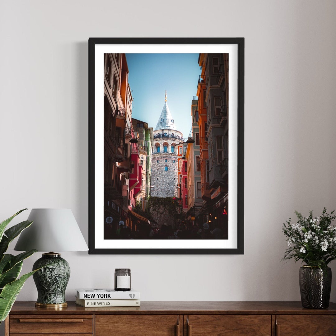 Digital Galata Tower Poster Wall Art Printable Wall Art - Etsy