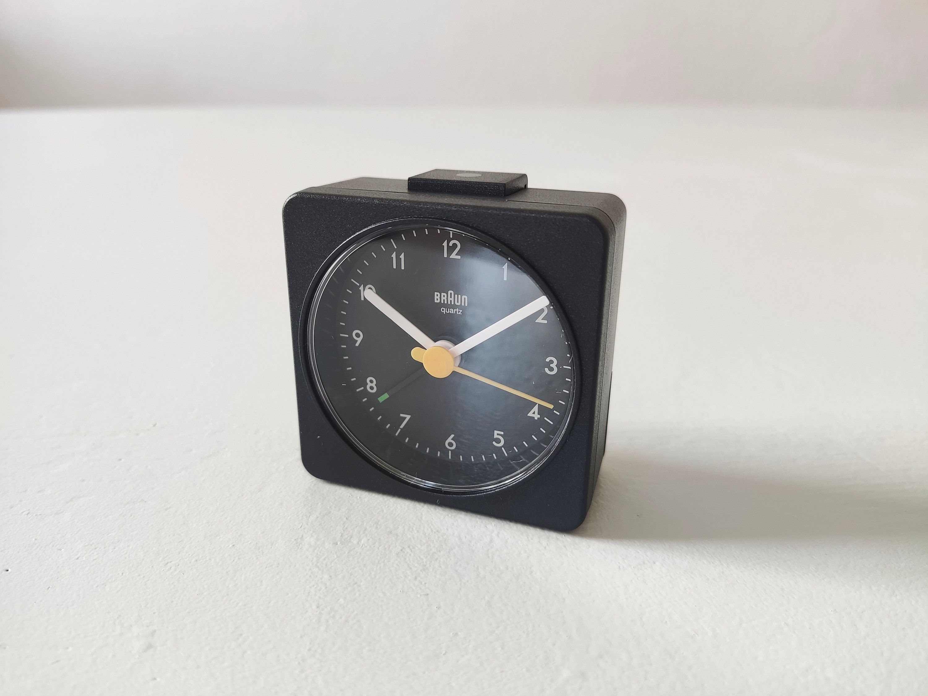 NOS 90s Tiny BRAUN Alarm Clock 3855 AB 1A Bauhaus Dietrich Lubs Germany ...