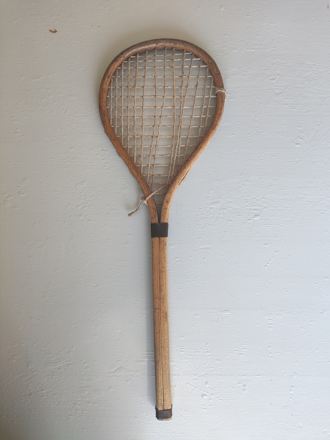 Antique 1850s Lopsided Lawn Tennis Racket: 19th Century No Brand - Etsy