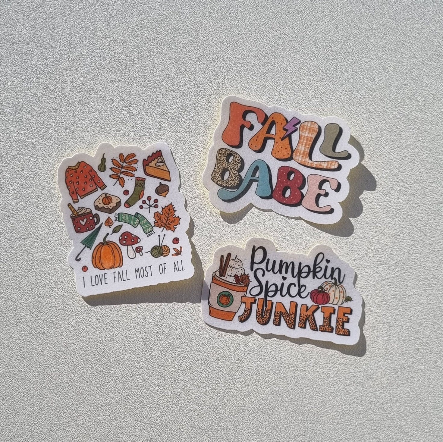 Set of 9 Fall Aesthetic Stickers Autumn Cosy Retro Stickers - Etsy