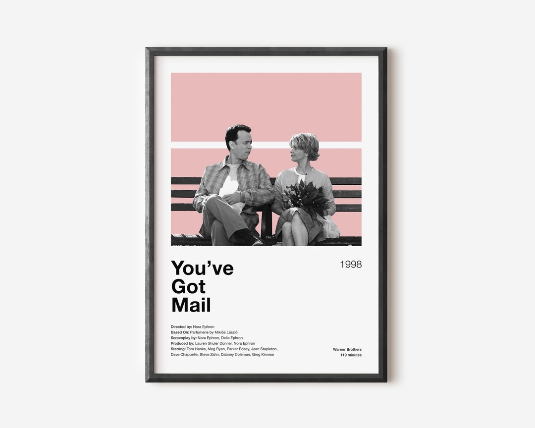 You've Got Mail Poster | Tom Hanks, Meg Ryan, Minimalist Movie Poster ...