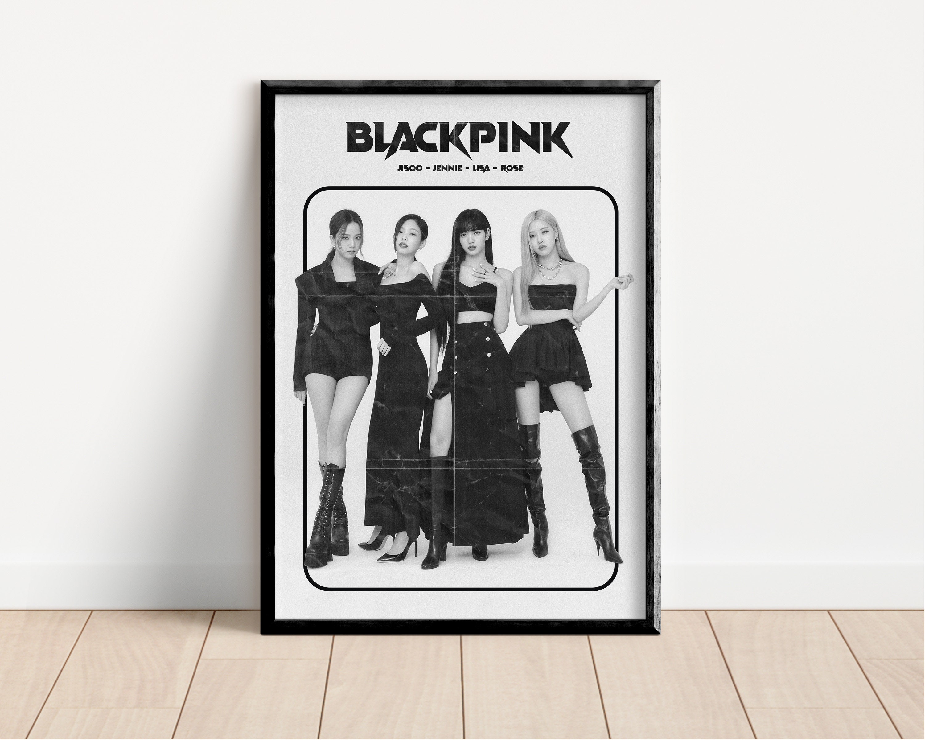 Blackpink Poster | Retro Kpop Poster, Trendy Music Album Premium Matte ...