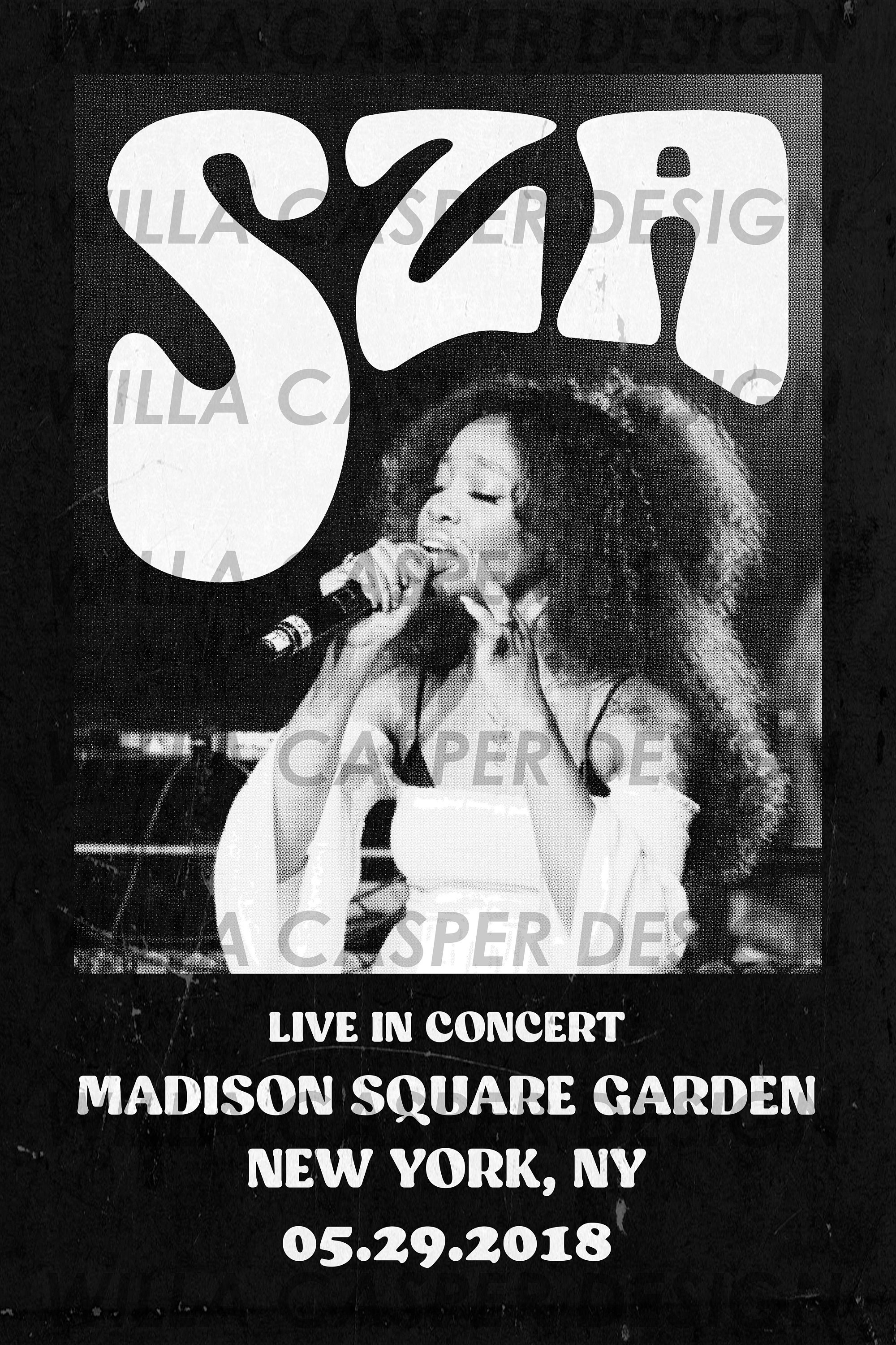 Sza Poster | Sza Retro Poster Print, SZA Poster Wall Art, Ctrl ...