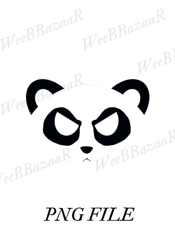 Angry Panda PNG File Instant Download - Etsy
