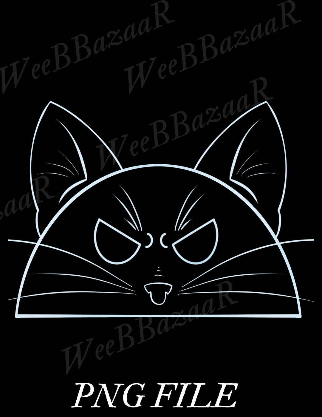 Angry Cat! PNG Digital File - Instant Download - Etsy